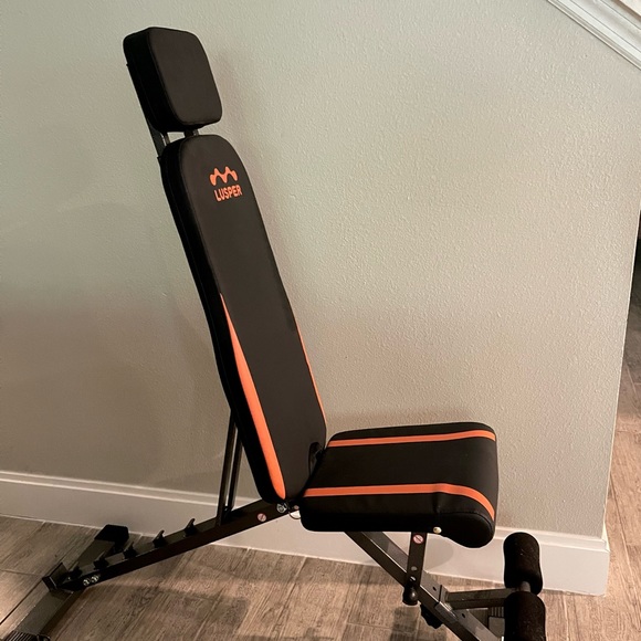 lusper | Other | Adjustable Weight Bench Foldable 60 Lb Stable Workout Bench | Poshmark